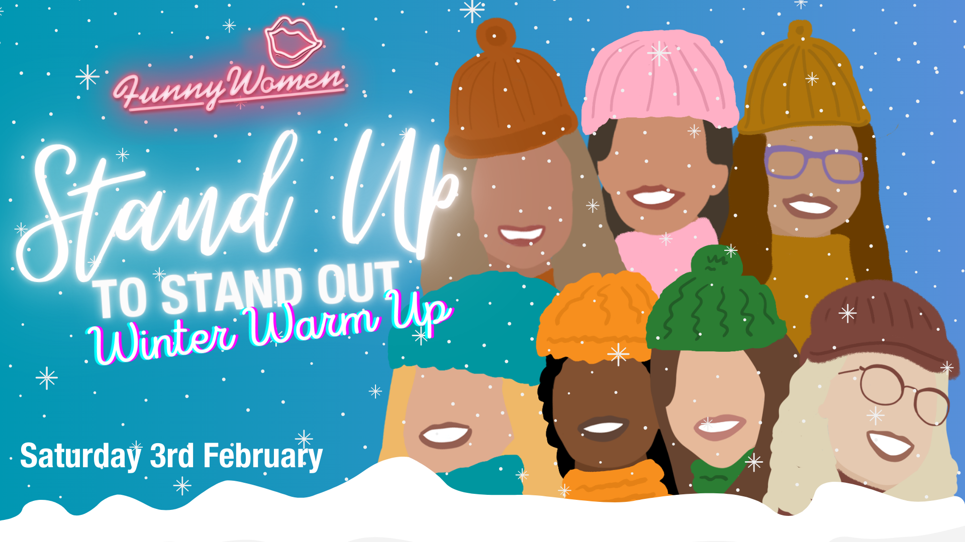 In Person: Stand Up to Stand Out 'Winter Warm Up' - Funny Women Magazine